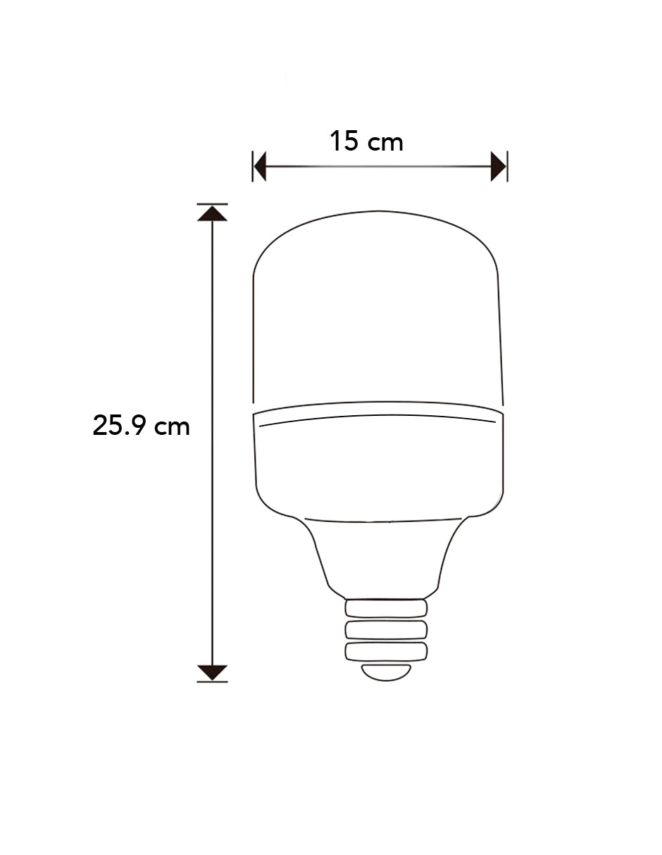 LÁMPARA LED ALTA POTENCIA OPALINO 100W 6500K 100-240V E26/E40 – Icon Iluminación