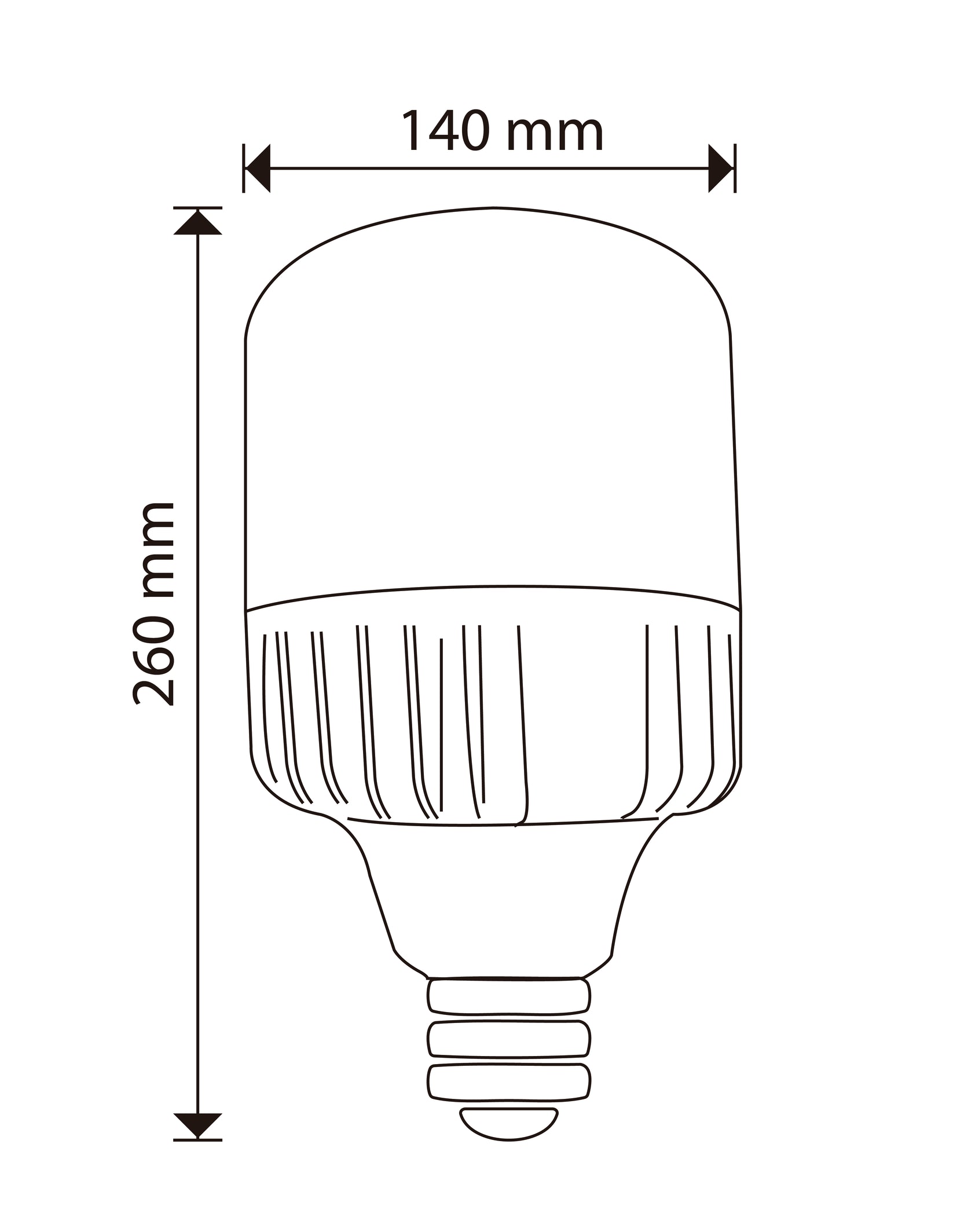 LÁMPARA LED ALTA POTENCIA OPALINO 100W 6500K 100-240V E26/E40 – Icon Iluminación